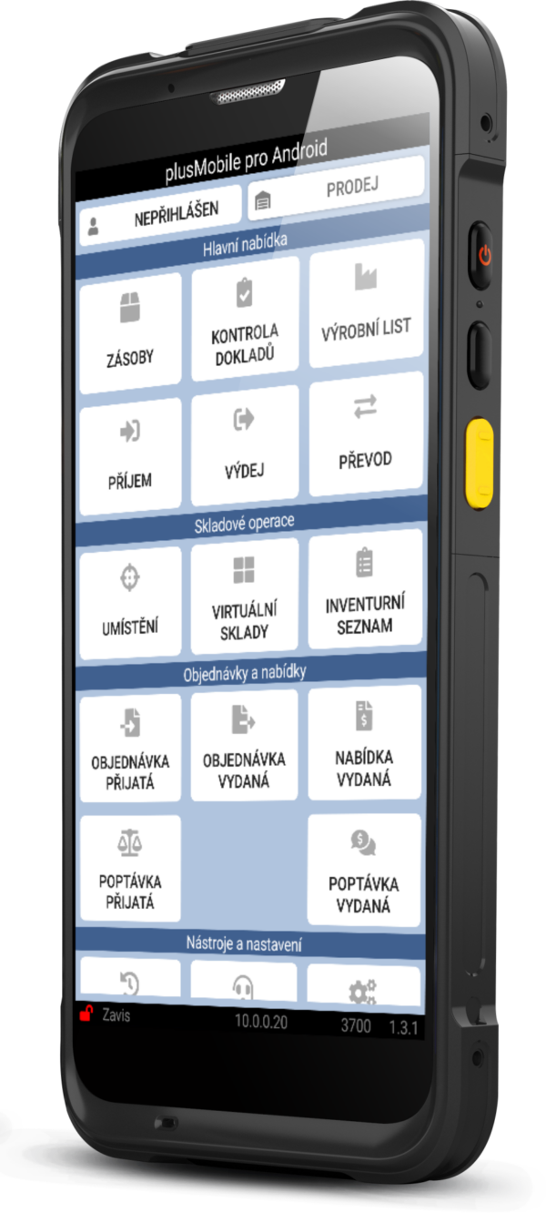 plusMobile - mobilní terminál do skladu - plussystem.cz